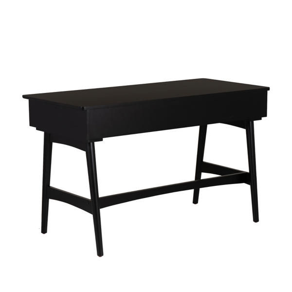 Black Rattan Ryker Desk | Kirklands Home