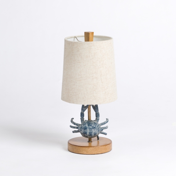 Blue Coastal Crab Table Lamp | Kirklands Home