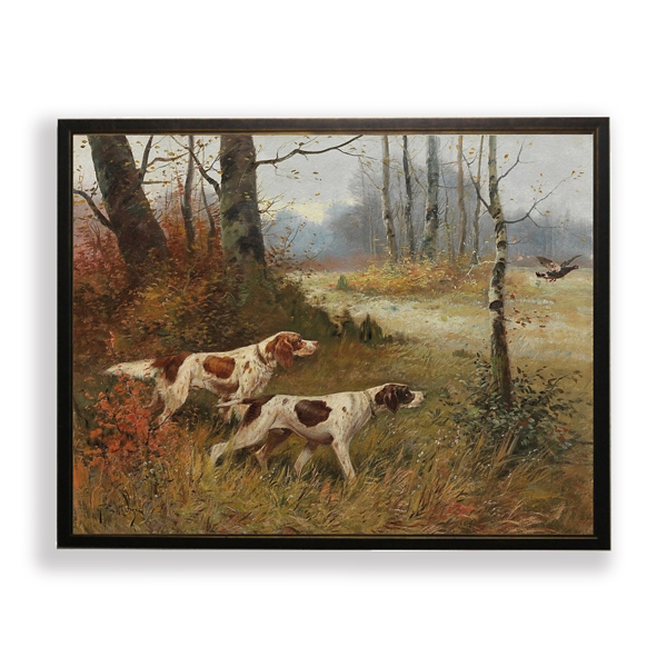 Brown Pointer Dogs Framed Art Print | Kirklands Home