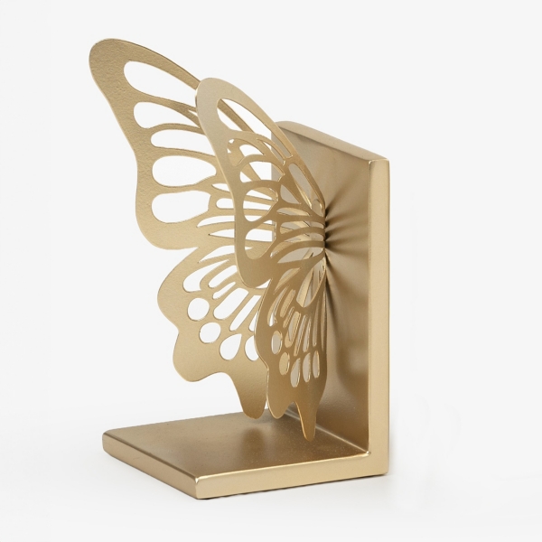 Gold Metal Butterfly Bookend | Kirklands Home