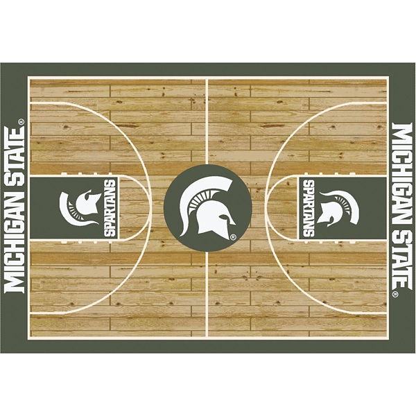 Michigan State Courtside Area Rug, 4x6 | Kirklands Home