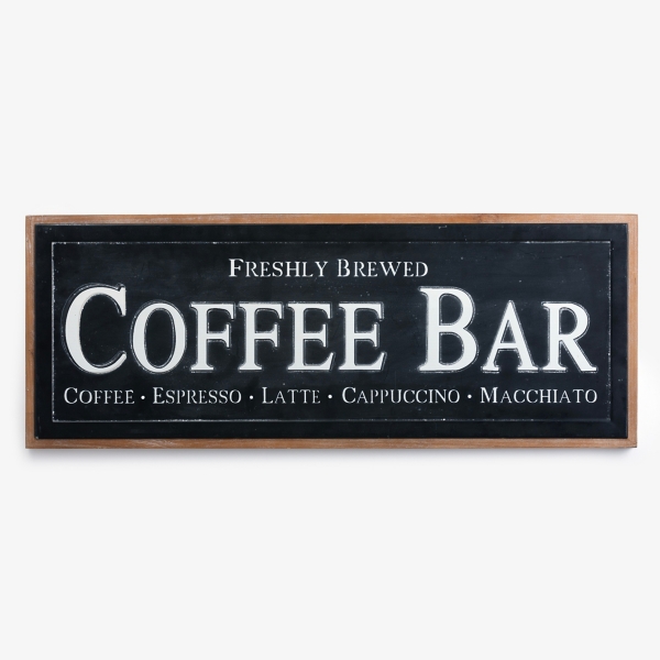 Freshly Brewed Coffee Bar Metal Wall Plaque | Kirklands Home