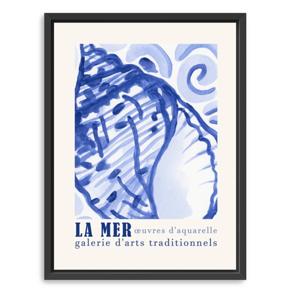 La Mer Poster I Framed Canvas Art Print | Kirklands Home
