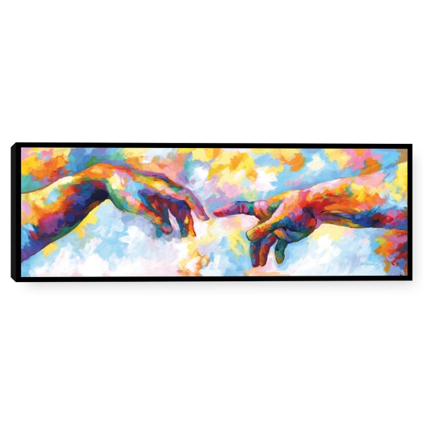 A Creation of Adam Framed Canvas Art Print | Kirklands Home