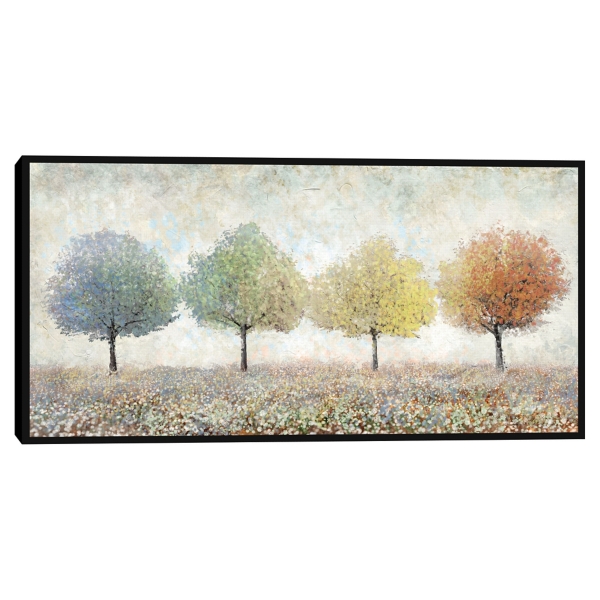 Transitional Trees Framed Canvas Art Print | Kirklands Home