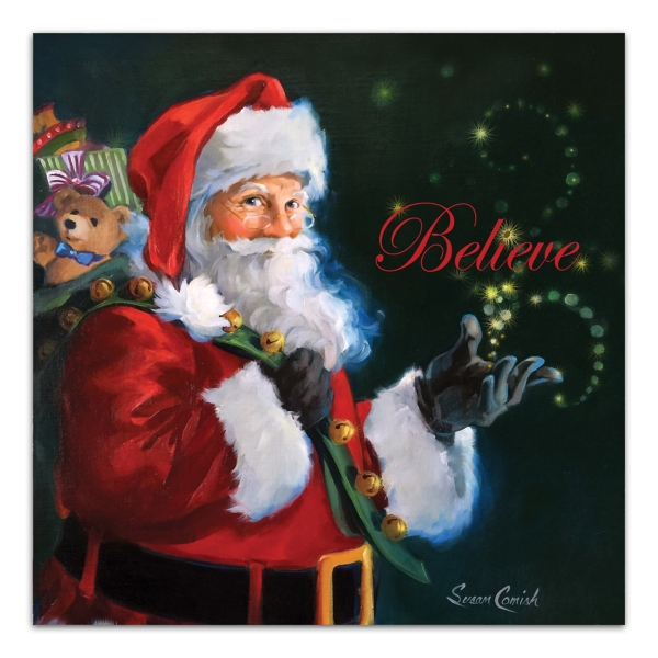 Believe Santa Claus Canvas Art Print | Kirklands Home