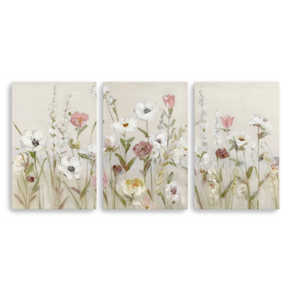 Blooming Around Canvas Art Prints, Set of 3 | Kirklands Home