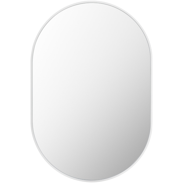 Aranya Matte White Oval Wall Mirror | Kirklands Home