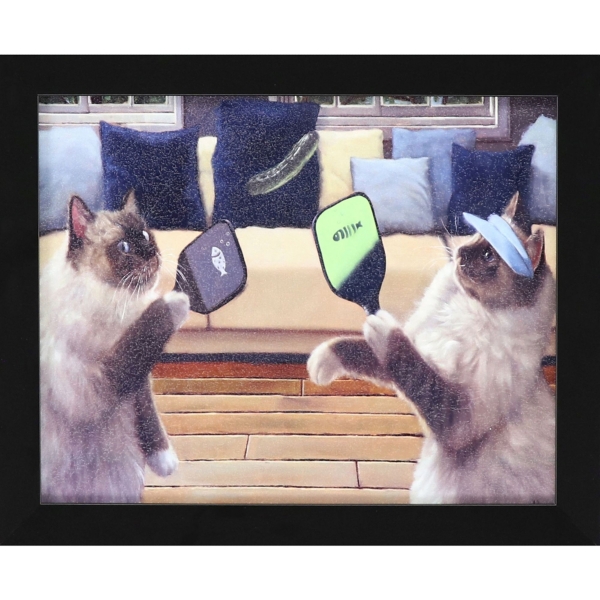 Pickleball Cats Framed Art Print | Kirklands Home
