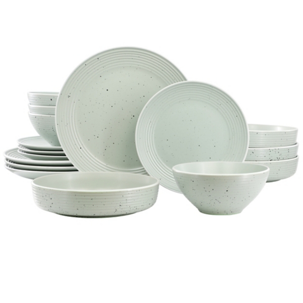Light Green Emilia Stoneware 16-pc. Dinnerware Set | Kirklands Home