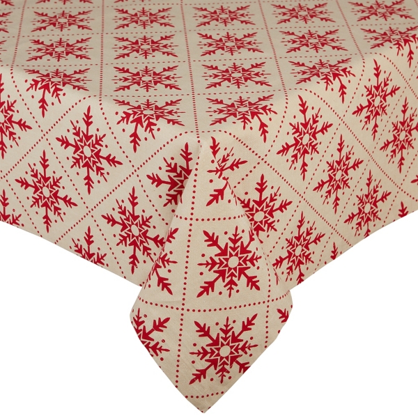Scandinavian Snowflake Tablecloth, 60x84 in. | Kirklands Home