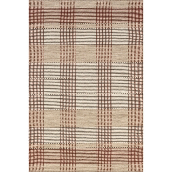 Tan Oregon Plaid Wool Area Rug, 4x6 | Kirklands Home