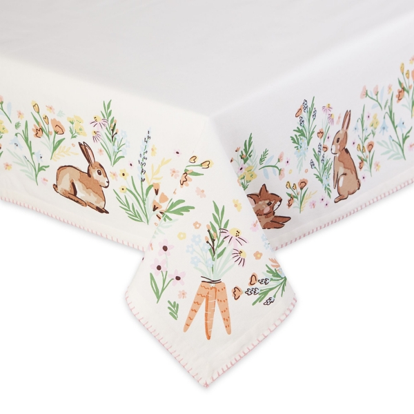 Spring Bunny Hop Tablecloth | Kirklands Home