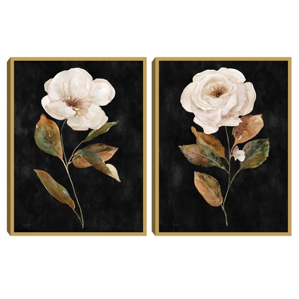 White Roses Framed Art Prints, Set of 2 | Kirklands Home