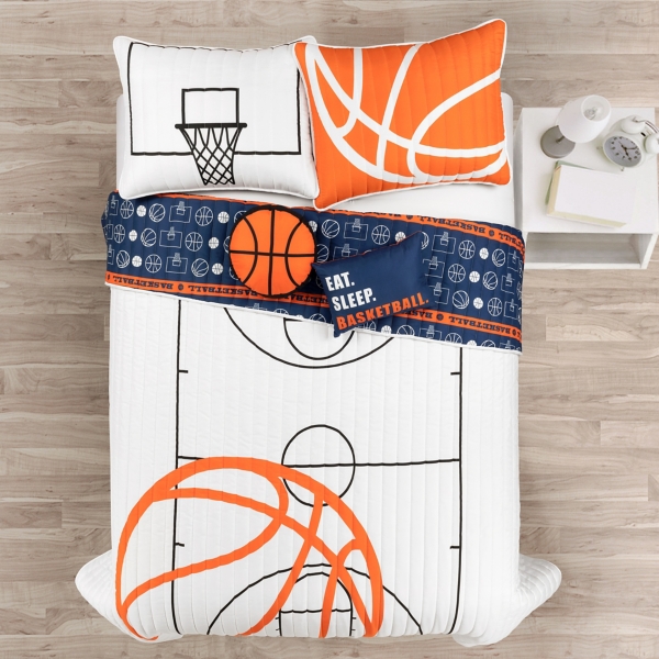 Basketball Kids 5-pc. Full/Queen Quilt Set | Kirklands Home