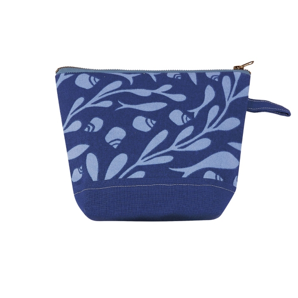 Navy Tide Pool Cosmetic Pouch | Kirklands Home