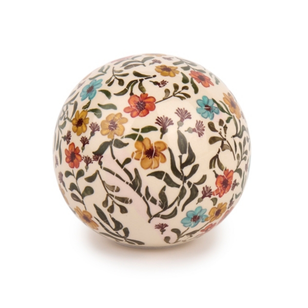 Fall Floral Porcelain Orb | Kirklands Home