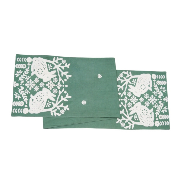 Woodland Spring Bunny Table Runner | Kirklands Home