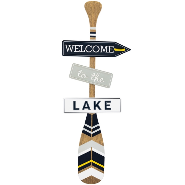 Welcome to the Lake Paddle Wall Sign | Kirklands Home