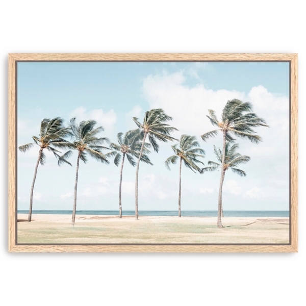 Hawaiian Palm Trees Framed Canvas Art Print, 38x26 | Kirklands Home