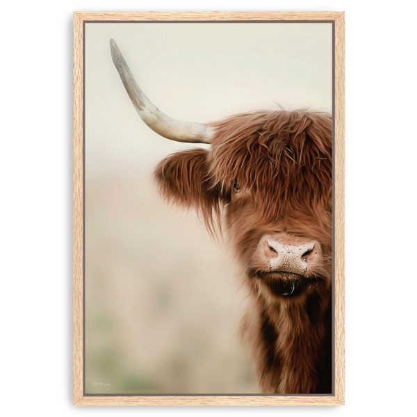 Flanna Cow Framed Canvas Art Print | Kirklands Home