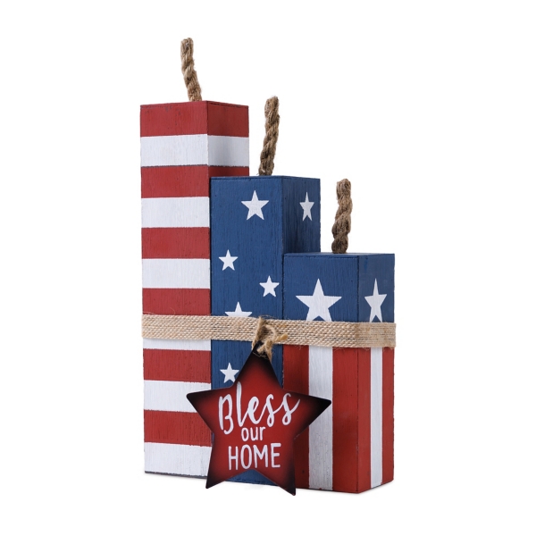 4th of July Firecracker Block Bundle | Kirklands Home