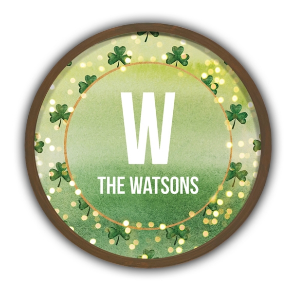 Personalized Glowing Clover Wall Plaque | Kirklands Home
