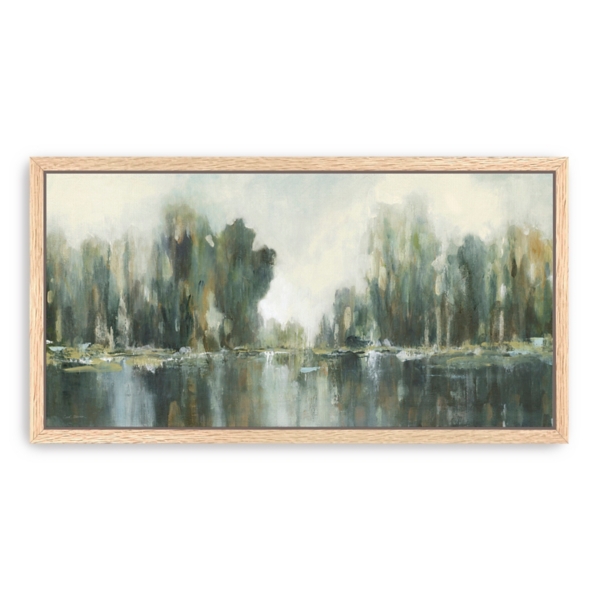 Abstract Treeline Framed Canvas Art Print, 60x30 | Kirklands Home