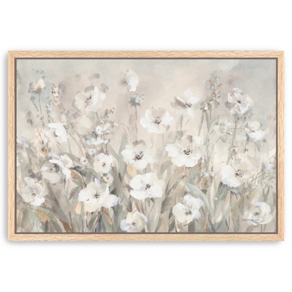 Shades of White Framed Canvas Art Print, 32x48 | Kirklands Home