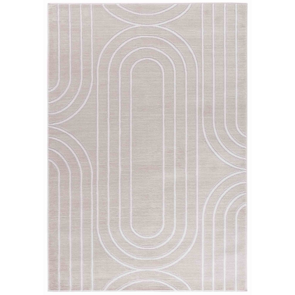 Beige Elselore Contemporary Area Rug, 4x6 | Kirklands Home