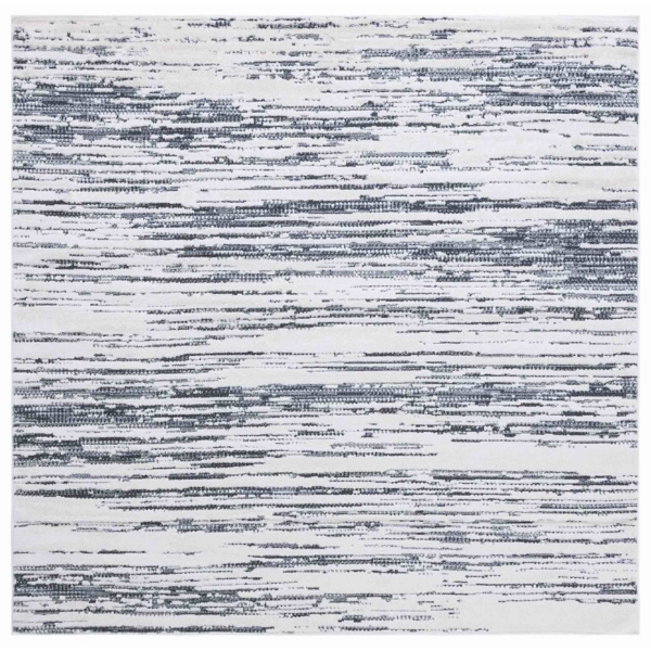 Charcoal & Ivory Cherine Bohemian Square Rug, 6x6 | Kirklands Home