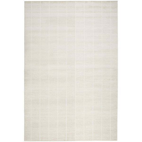 Ivory Serenity Geometric Grid Area Rug, 5x7 | Kirklands Home