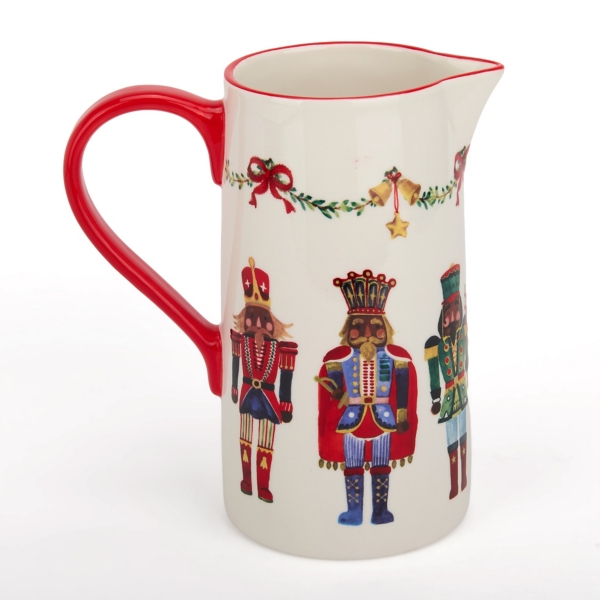 Jolly Nutcracker Christmas Pitcher | Kirklands Home