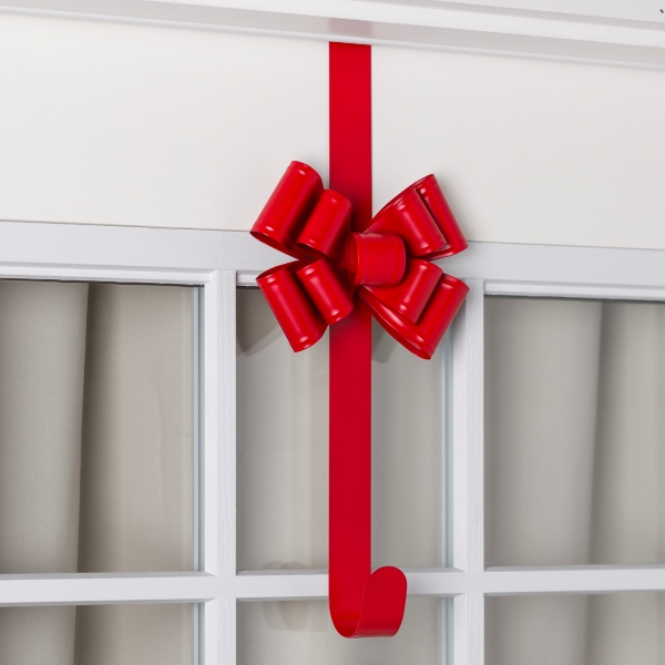 Red Metal Bow Wreath Hanger | Kirklands Home