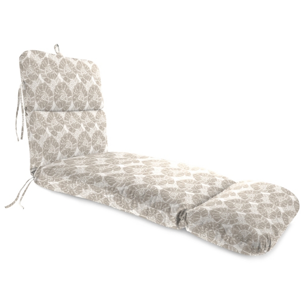 Taupe Conch Shell Outdoor Chaise Cushion, 22x74 | Kirklands Home