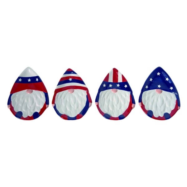 Uncle Sam Gnome Plates, Set of 4 | Kirklands Home