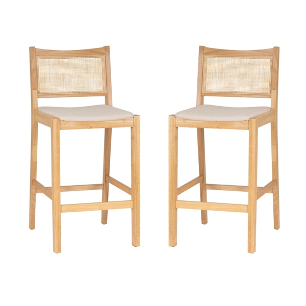 Natural Cane Bauer Bar Stools, Set of 2 | Kirklands Home
