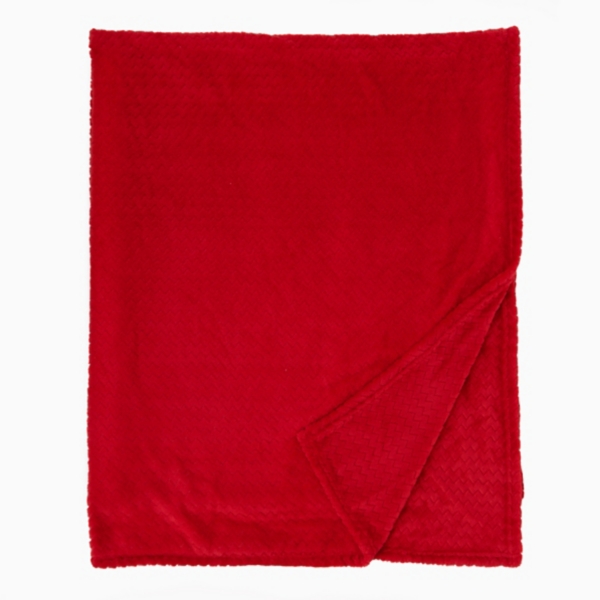 Red Dreamy Plush Throw | Kirklands Home