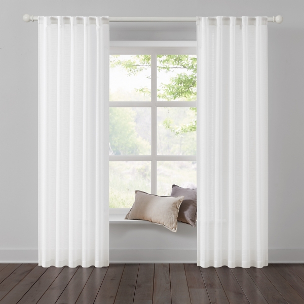 Rachel Ashwell White Willow Curtain Set, 96 in. | Kirklands Home