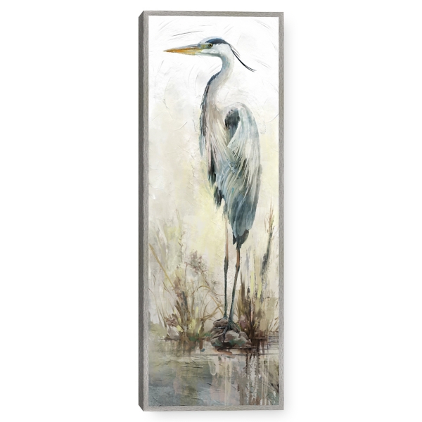 Heron on Perch Framed Canvas Art Print | Kirklands Home
